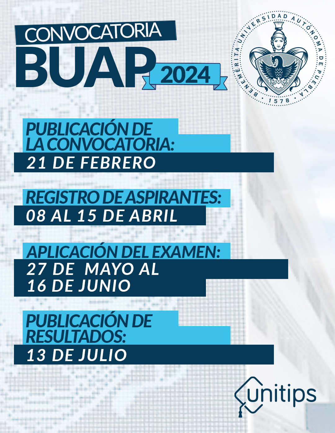 Convocatoria BUAP 2024 a licenciaturas